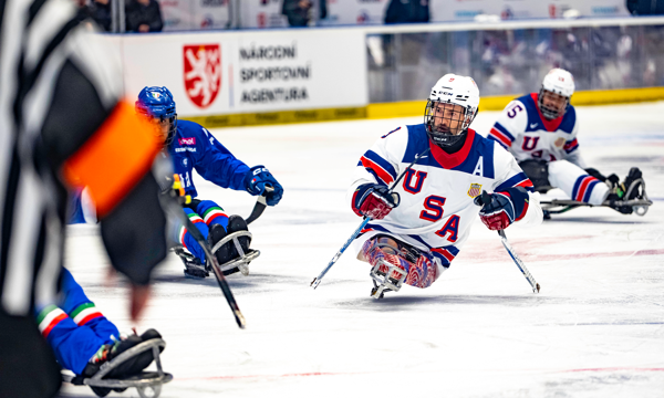 U.S. National Sled Team Skates to 9-2 Victory Over Italy at IPH Cup
