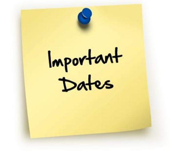 UPDATED: Important Dates - 2026 Spring Season