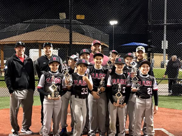 Rage Baseball 12U Rumble at the Eastside Tournament Champions!