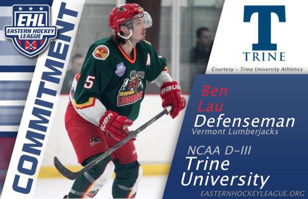 Defenseman Ben Lau #5 Begins his NCAA Hockey Career at Trine University