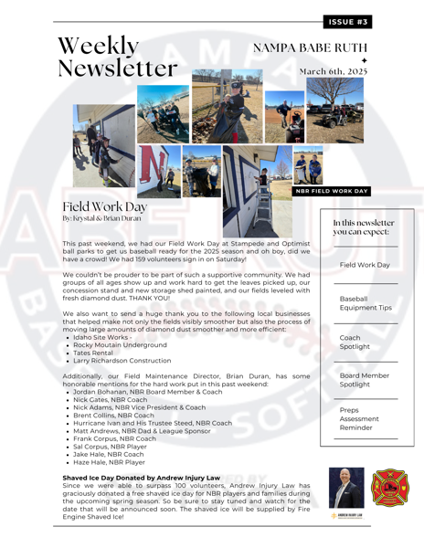 Baseball Weekly Newsletter (3/5/2025)