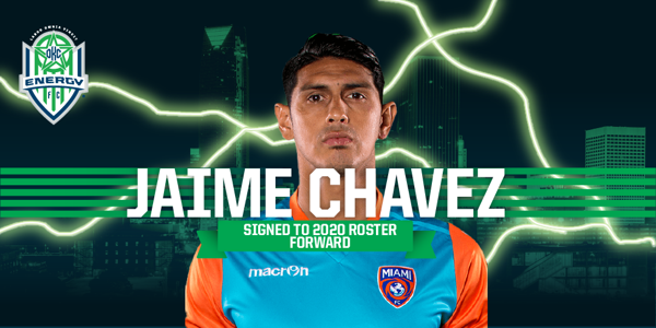 Energy FC Signs Veteran Forward Jaime Chavez
