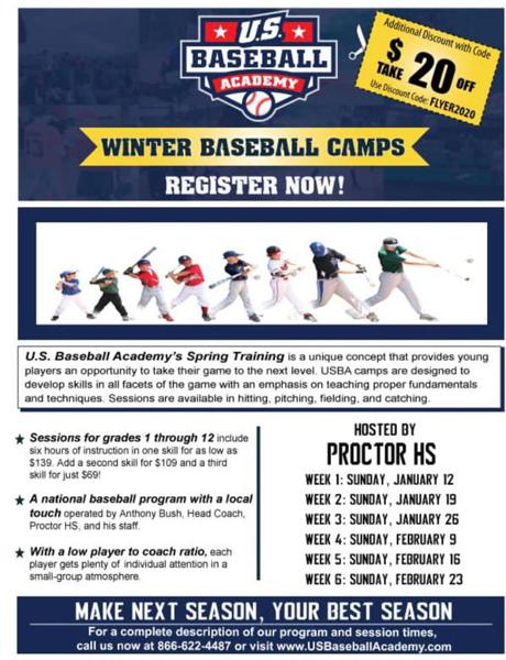 U.S. Baseball Academy Camp - Proctor