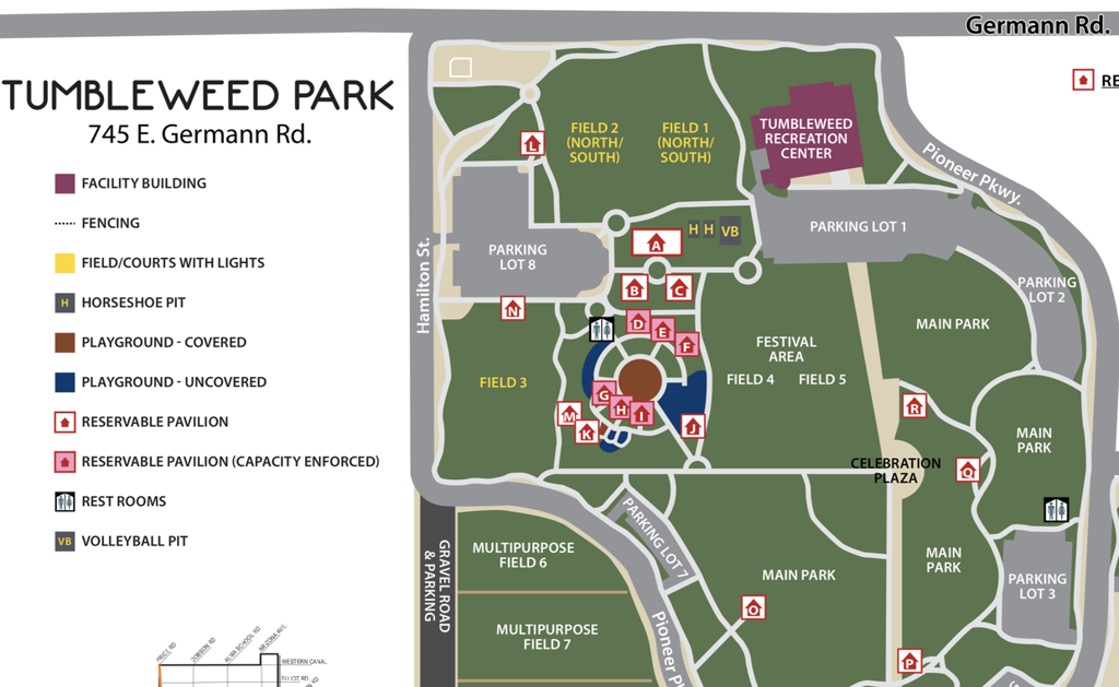 Practice and Game Field Information