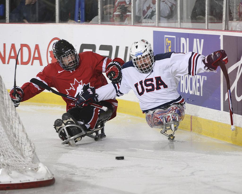 U.S. National Sled Hockey Team falls to Canada, 4-1