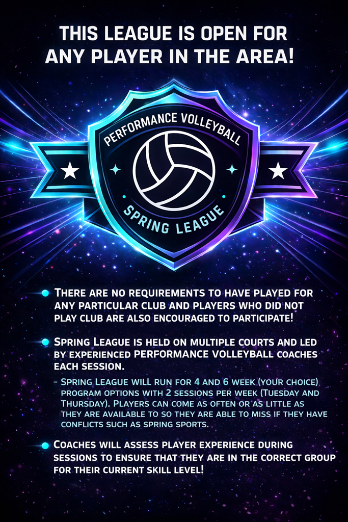 Welcome | Performance Volleyball 2026 Spring League | Next Revolution ...