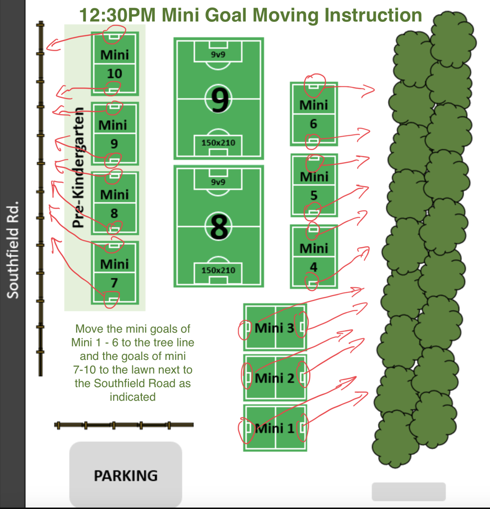 Mini Goal Moving Instruction