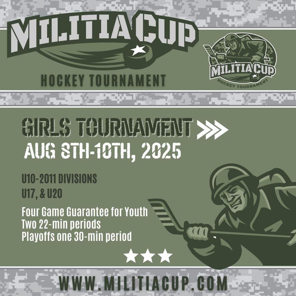 Welcome | 2025 Girls Militia Cup Registration | Militia Cup Hockey ...