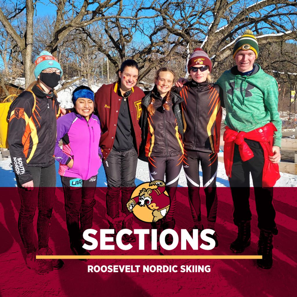 Teddy Nordic Skiers at Sections
