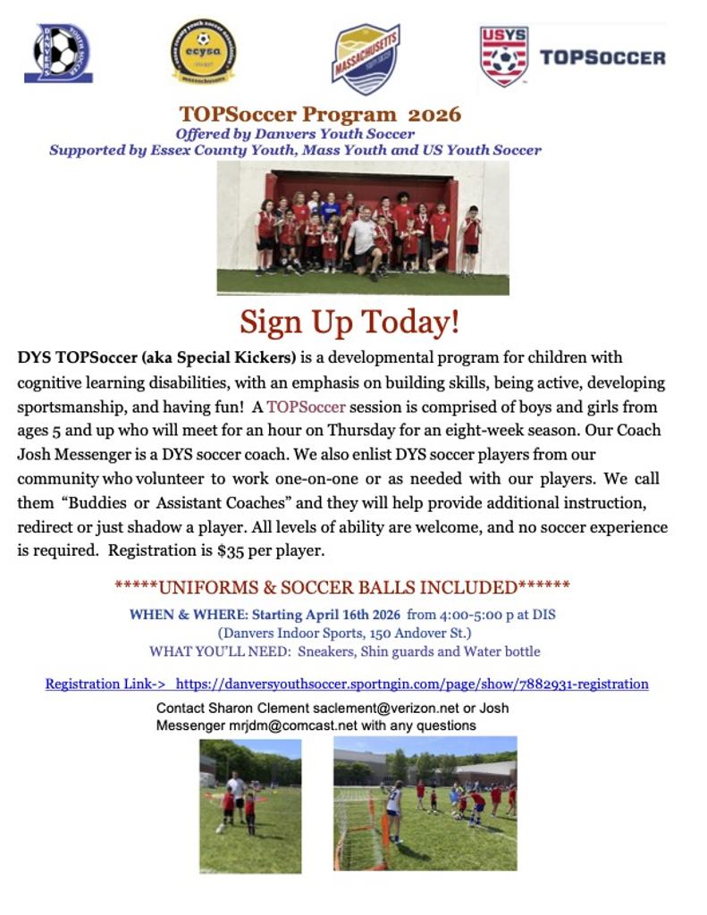 DYS TOPSoccer Program